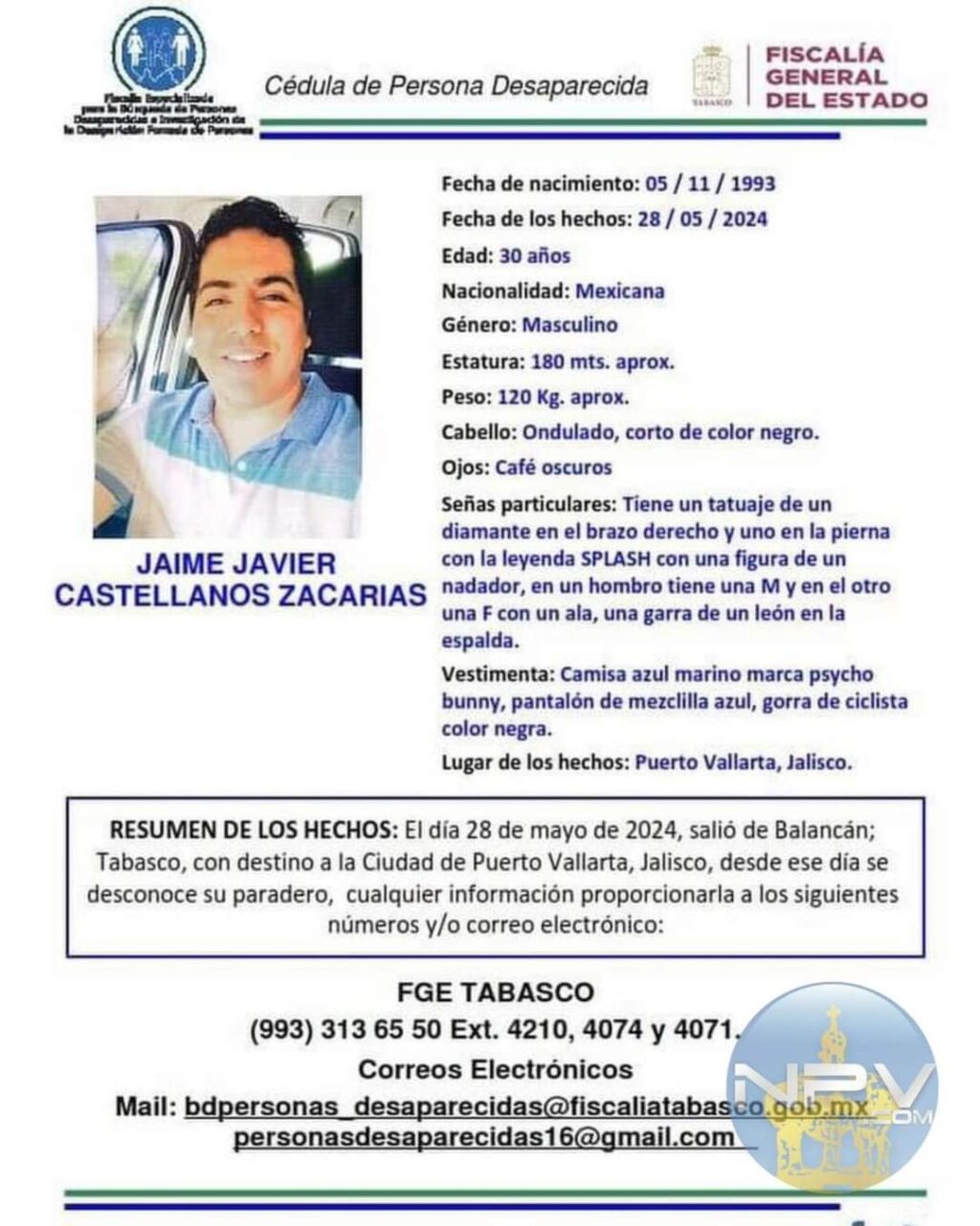 Miguel Ángel Zetina y Jaime Javier Castellanos desaparecidos en Puerto ...